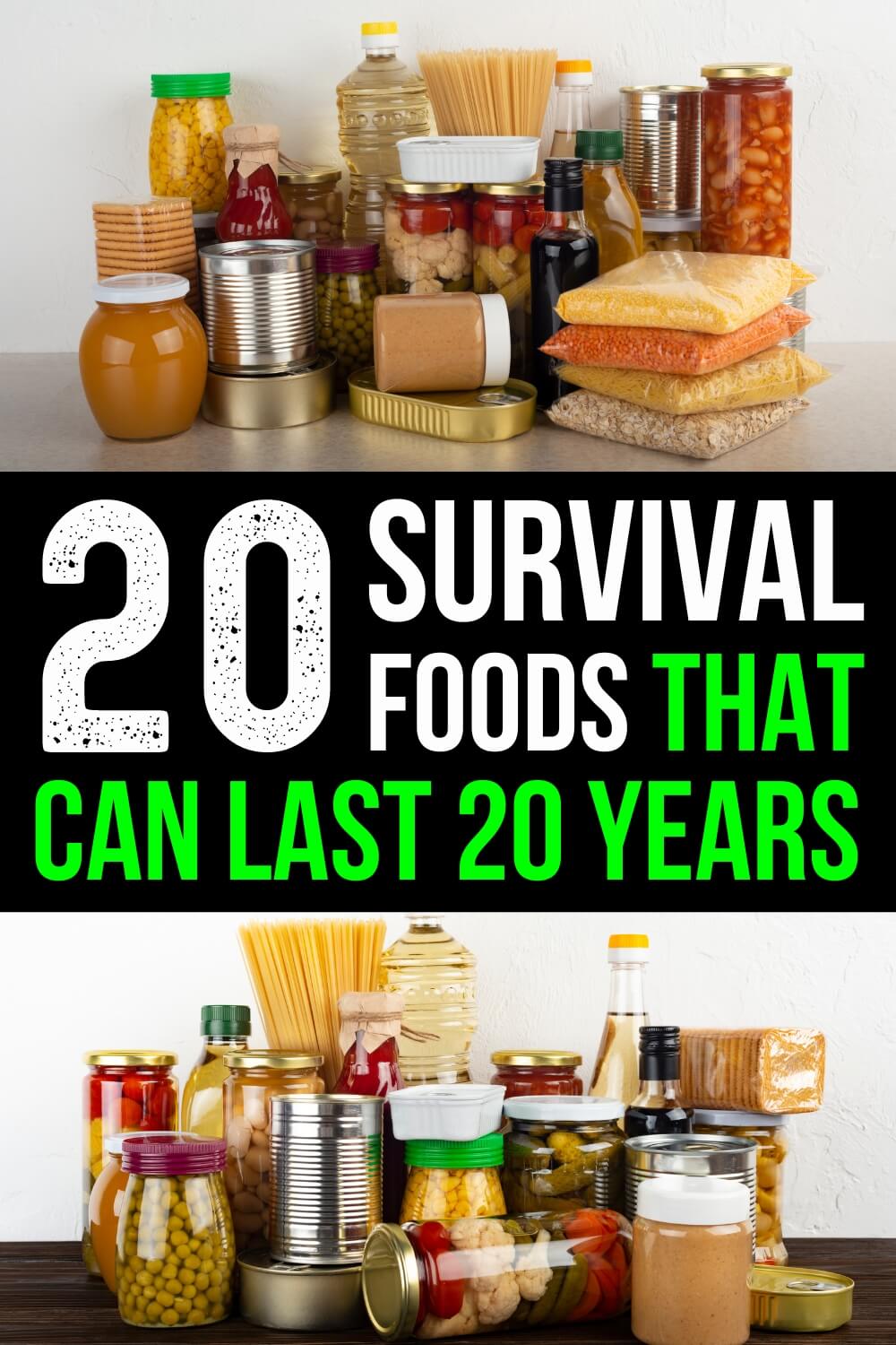 20 Survival Foods That Can Last 20 Years - Power Puff Protection
