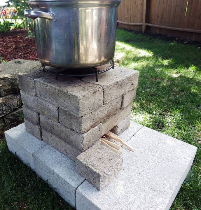 How to Build a Brick Rocket Stove - Power Puff Protection