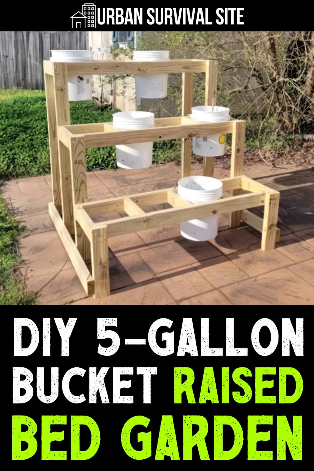 DIY 5-Gallon Raised Bucket Garden Stand