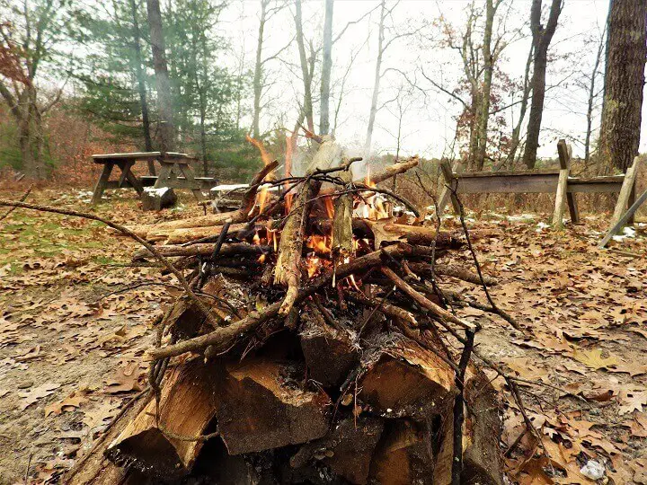 How to Build a Self-Feeding Fire that Lasts All Night