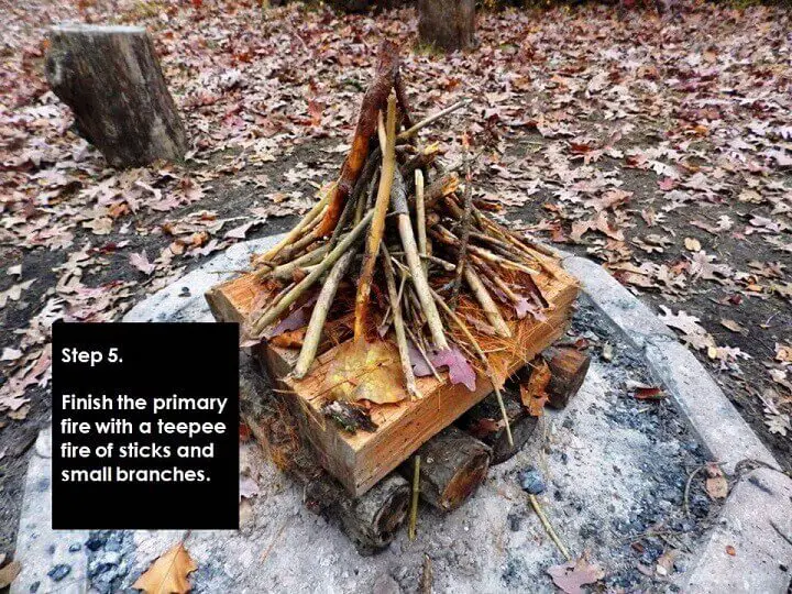 How to Build a Self-Feeding Fire that Lasts All Night